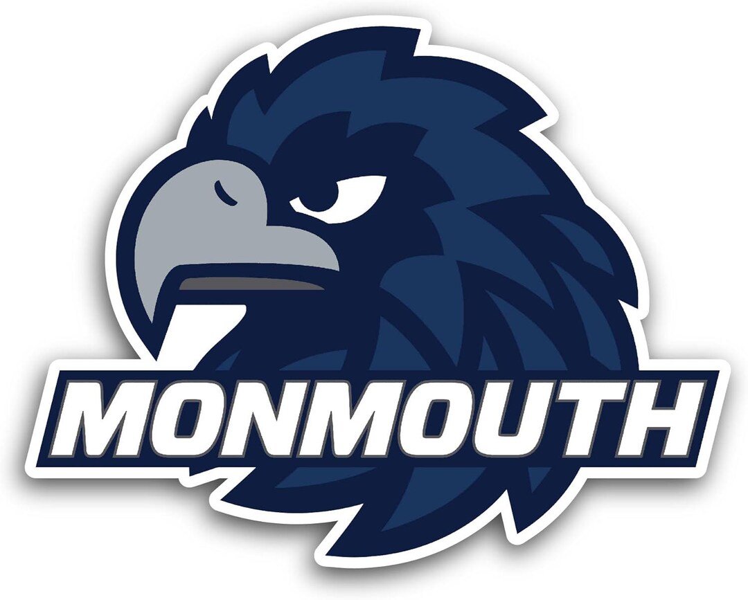 2 (pieces) 3" and 5" Monm0uth Hawks Sticker, Waterproof Vinyl Decals ...