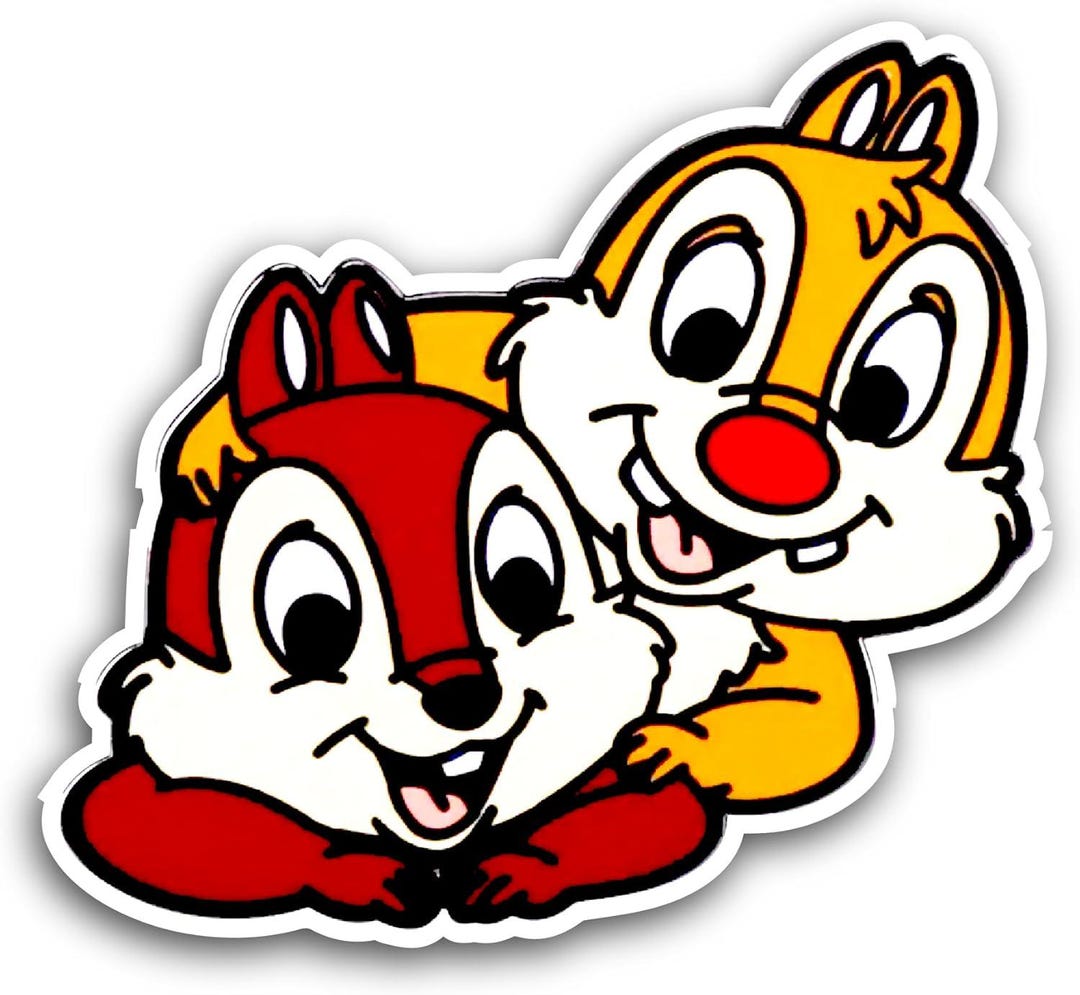 2 (pieces) 3" and 5" Cute Chipmunks Sticker, Waterproof Vinyl Decals ...