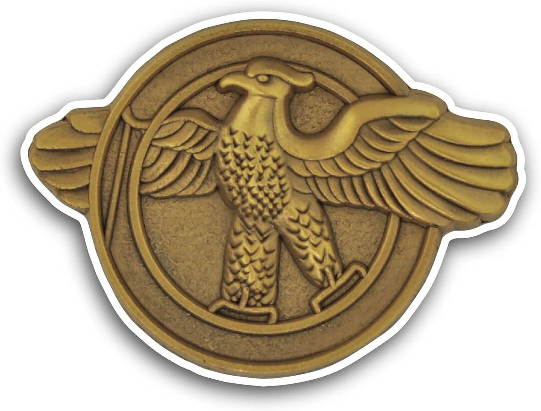 2 (pieces) 3" and 5" Ruptured Duck Sticker, Waterproof Vinyl Decals for ...