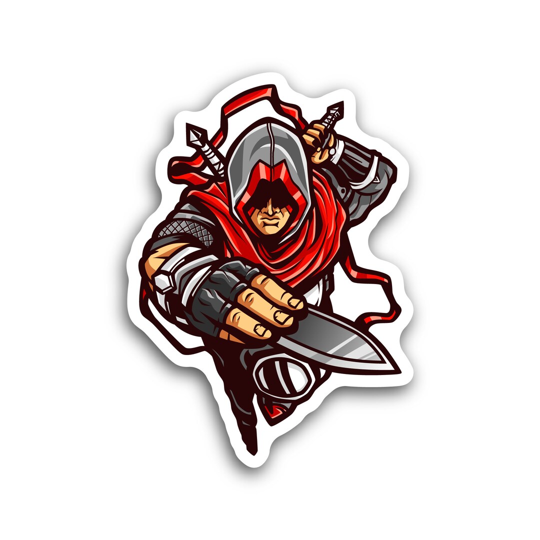 Custom Made Genuine Vinyl Stickers 3 and 5 Ninja Assassins Waterproof ...