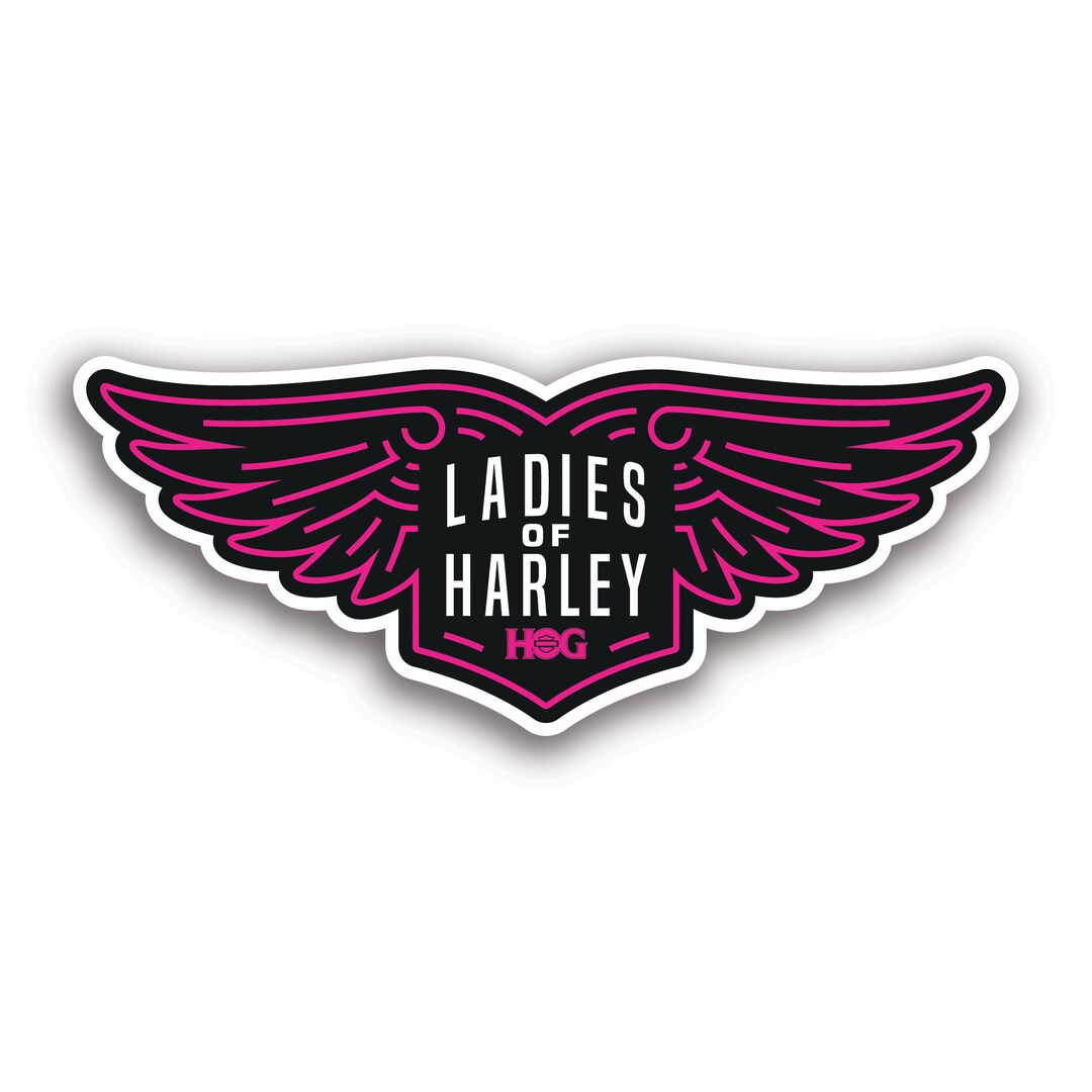 Custom Made Genuine Vinyl Stickers Decals 3" and 5" Ladies of Harley ...