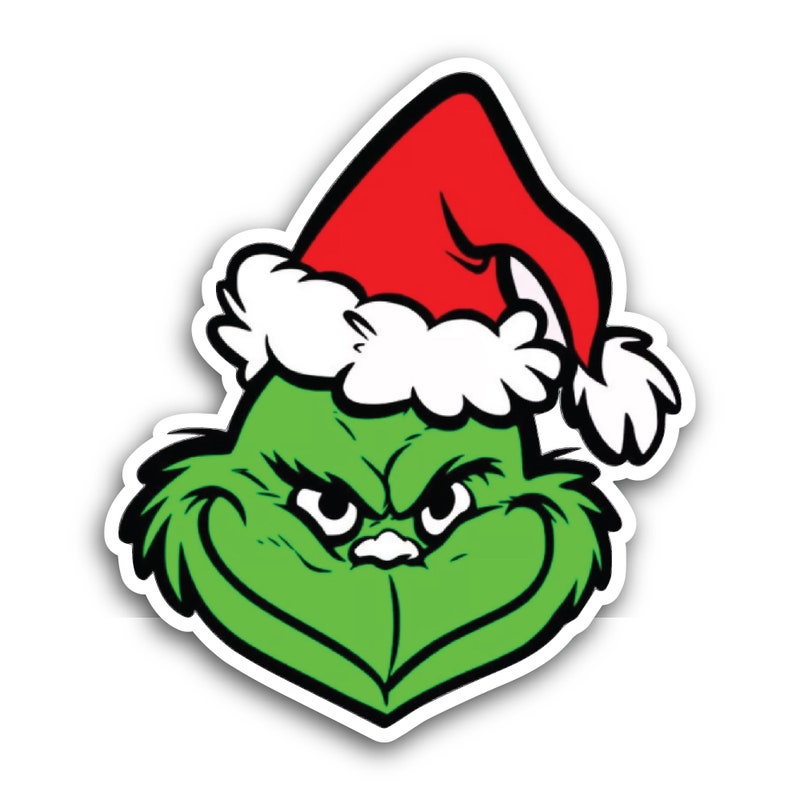 Grinch Faces for Decal - Etsy