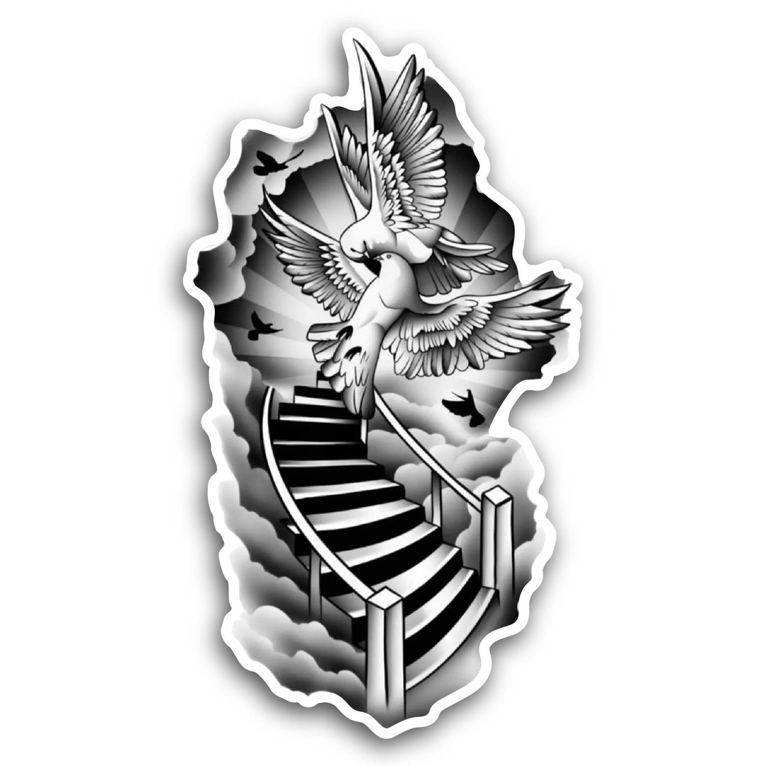 Custom Made Genuine Vinyl Stickers Decals 3 and 5 Stairway to Heaven ...