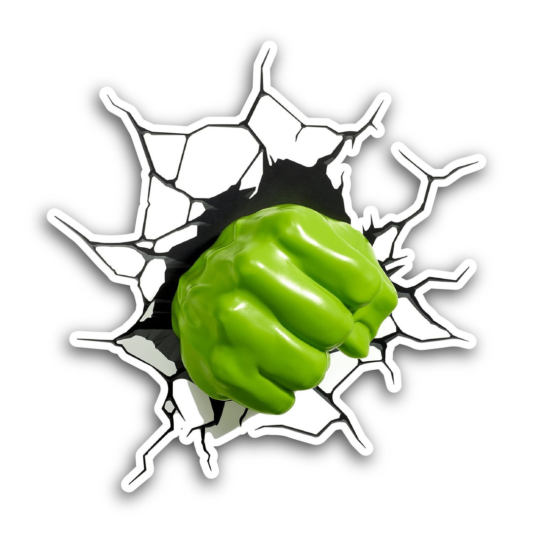 Custom Made Genuine Vinyl Stickers Decals 3 and 5 Hulk Hand Viny 3d ...