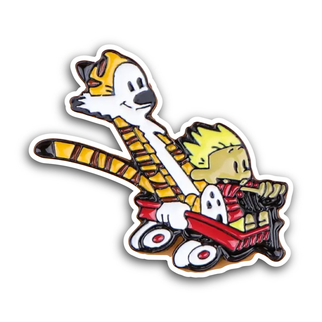 Custom Made Genuine Vinyl Stickers Decals 3" and 5" Calvin and Hobbes ...