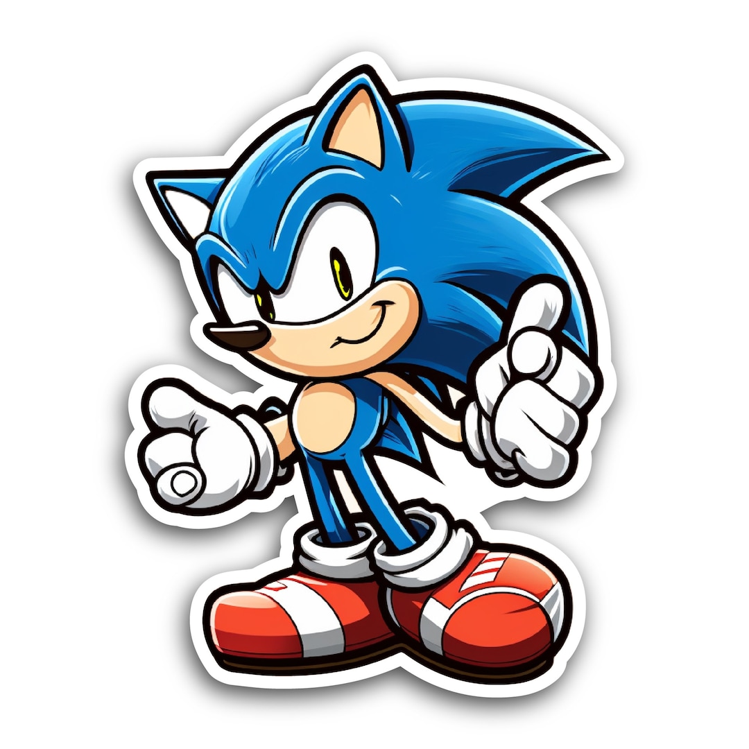 Custom Made Genuine Vinyl Stickers Decals 3" and 5" Sonic Sticker ...