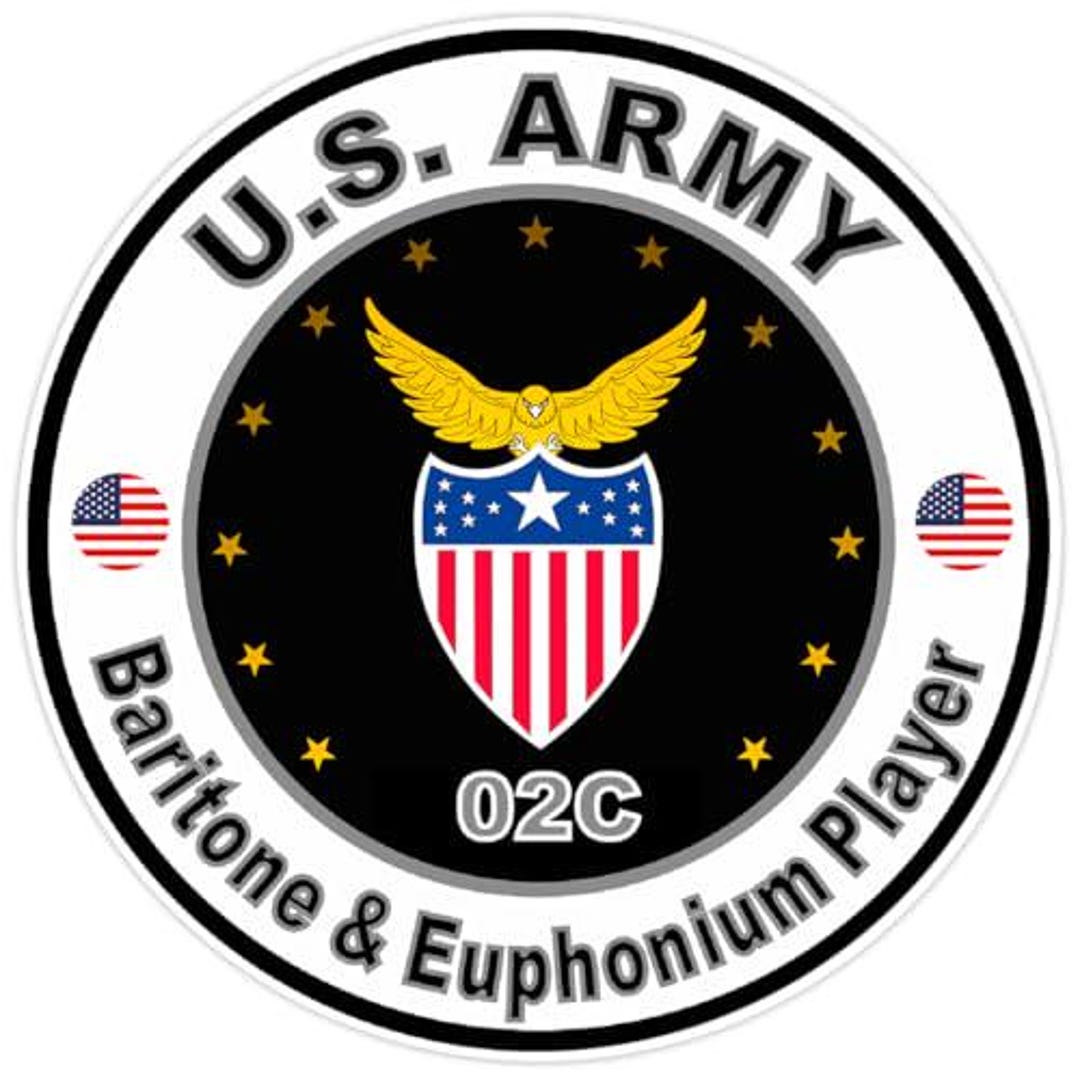 2 (pieces) 3" and 5" Stickers N Decals Baritone & Euphonium Player ...
