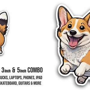 Custom Made Genuine Vinyl Stickers Decals 3 and 5 Dog Sticker ...