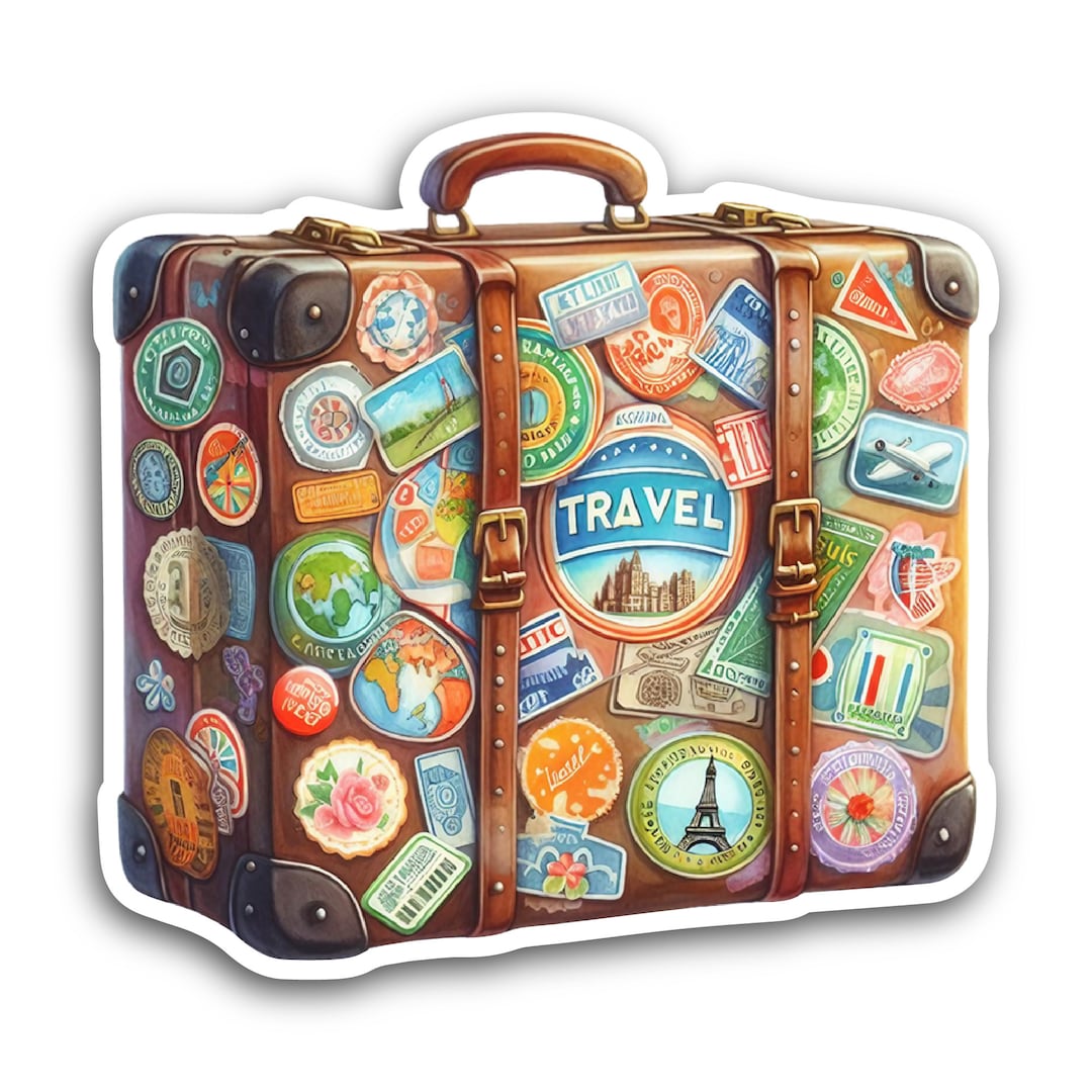 Custom Made Genuine Vinyl Stickers Decals 3 and 5 Travel Luggage ...