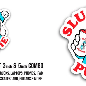 Custom Made Genuine Vinyl Stickers Decals 3 and 5 Slush Puppie ...