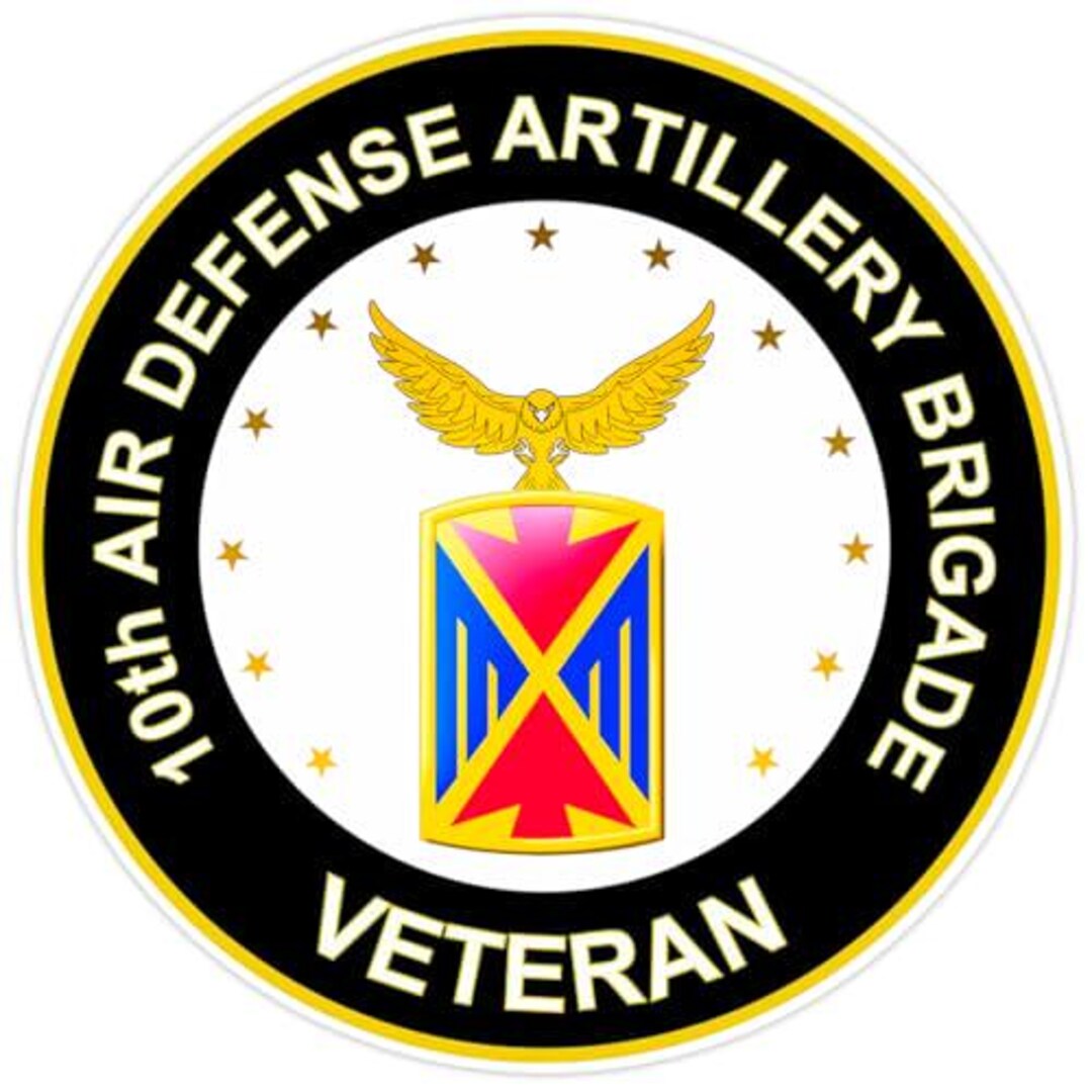 2 (pieces) 3" and 5" Stickers N Decals 10th Air Defense Artillery ...