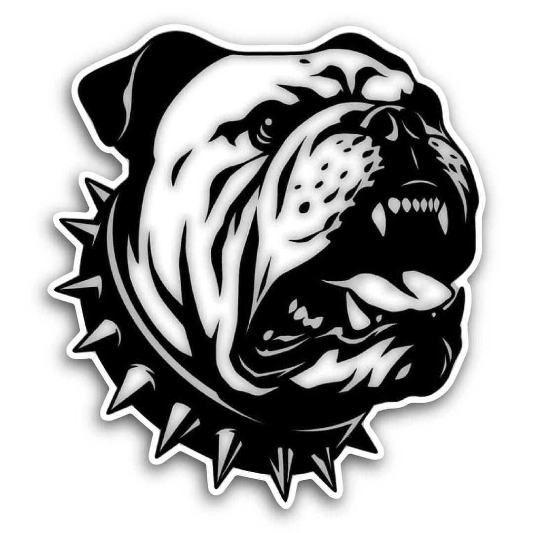Custom Made Genuine Vinyl Stickers Decals 3 and 5 Bulldog Vinyl Sticker ...