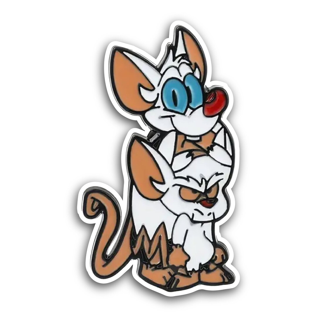 Custom Made Genuine Vinyl Stickers Decals 3 and 5 Pinky and the Brain ...