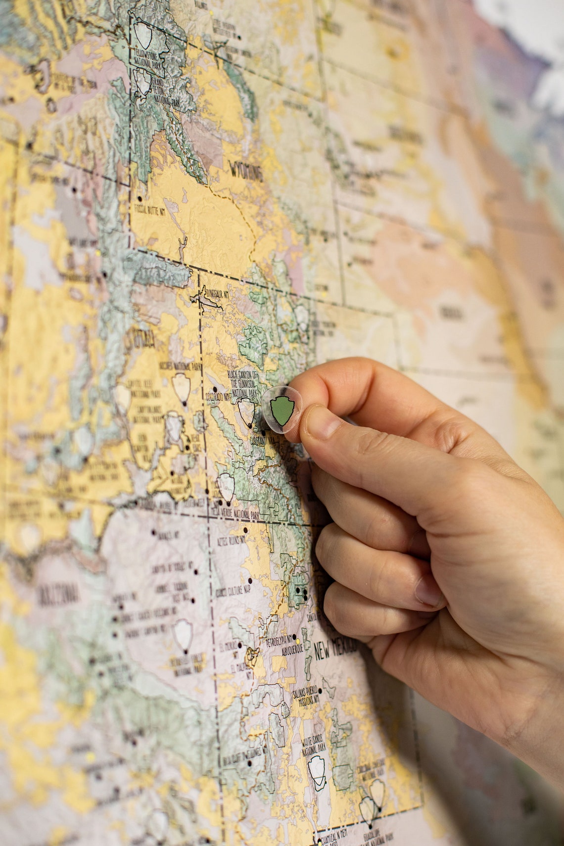 National Park Poster National Park Map Public Lands - Etsy