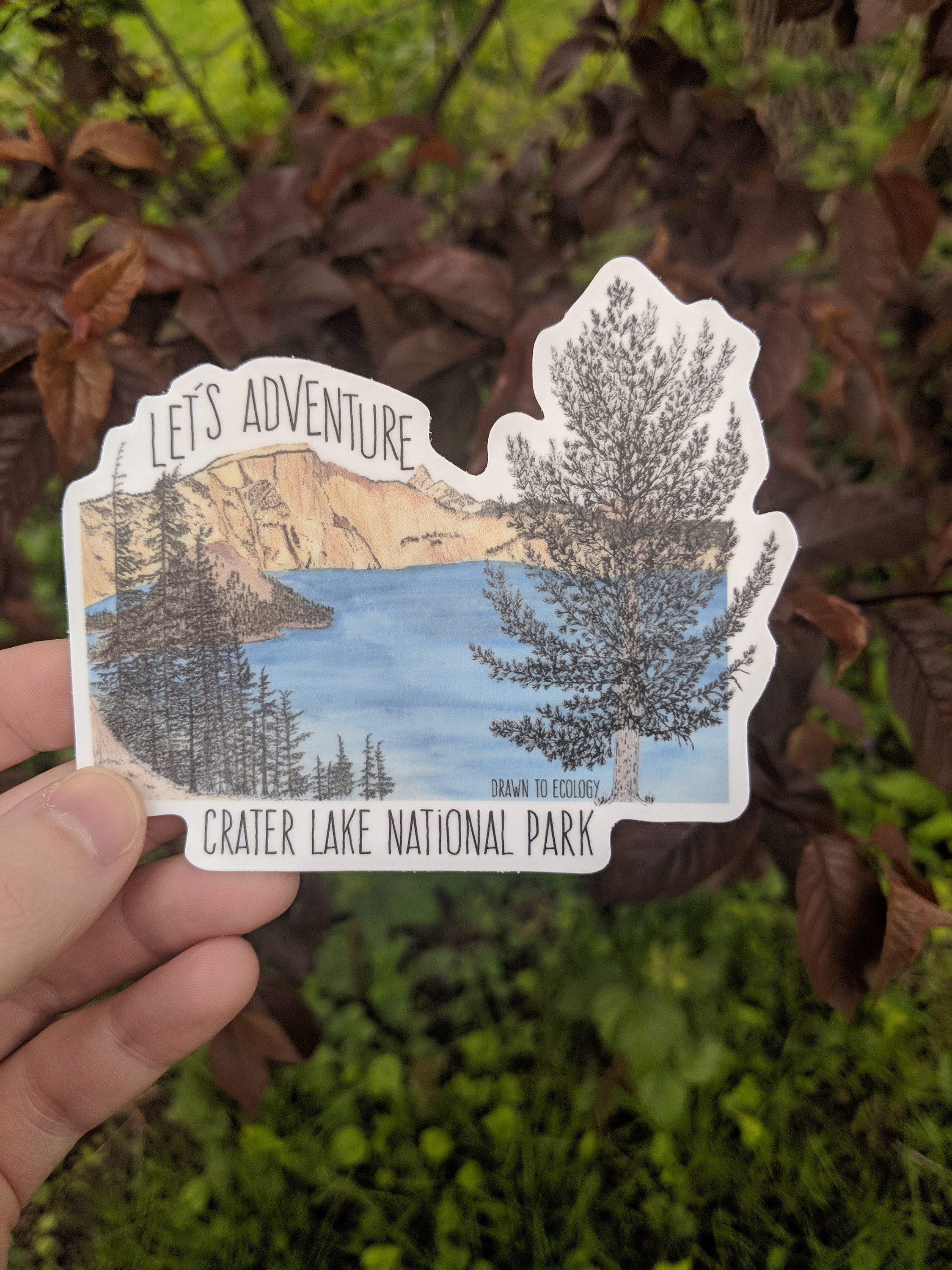 Crater Lake National Park Sticker NPS Sticker Vinyl Sticker - Etsy