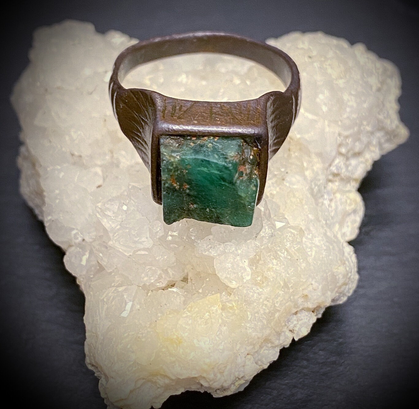 Ancient Roman Emerald Ring | Etsy