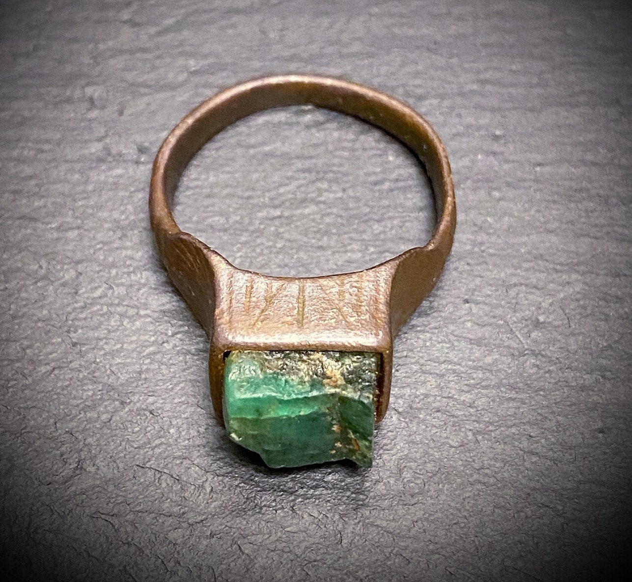 Ancient Roman Emerald Ring | Etsy