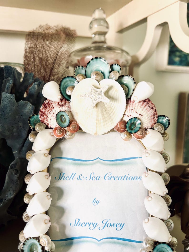 Mother’s Heart 4x6” Seashell Picture Frame for Beach, Wedding, Home and ...