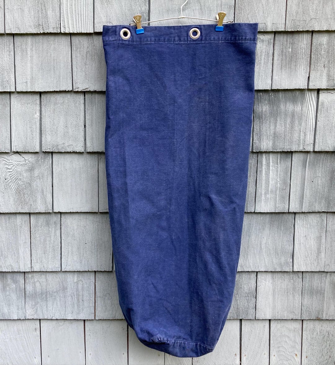 Military Laundry Duffle Indigo Denim and Laundry Pin - Etsy