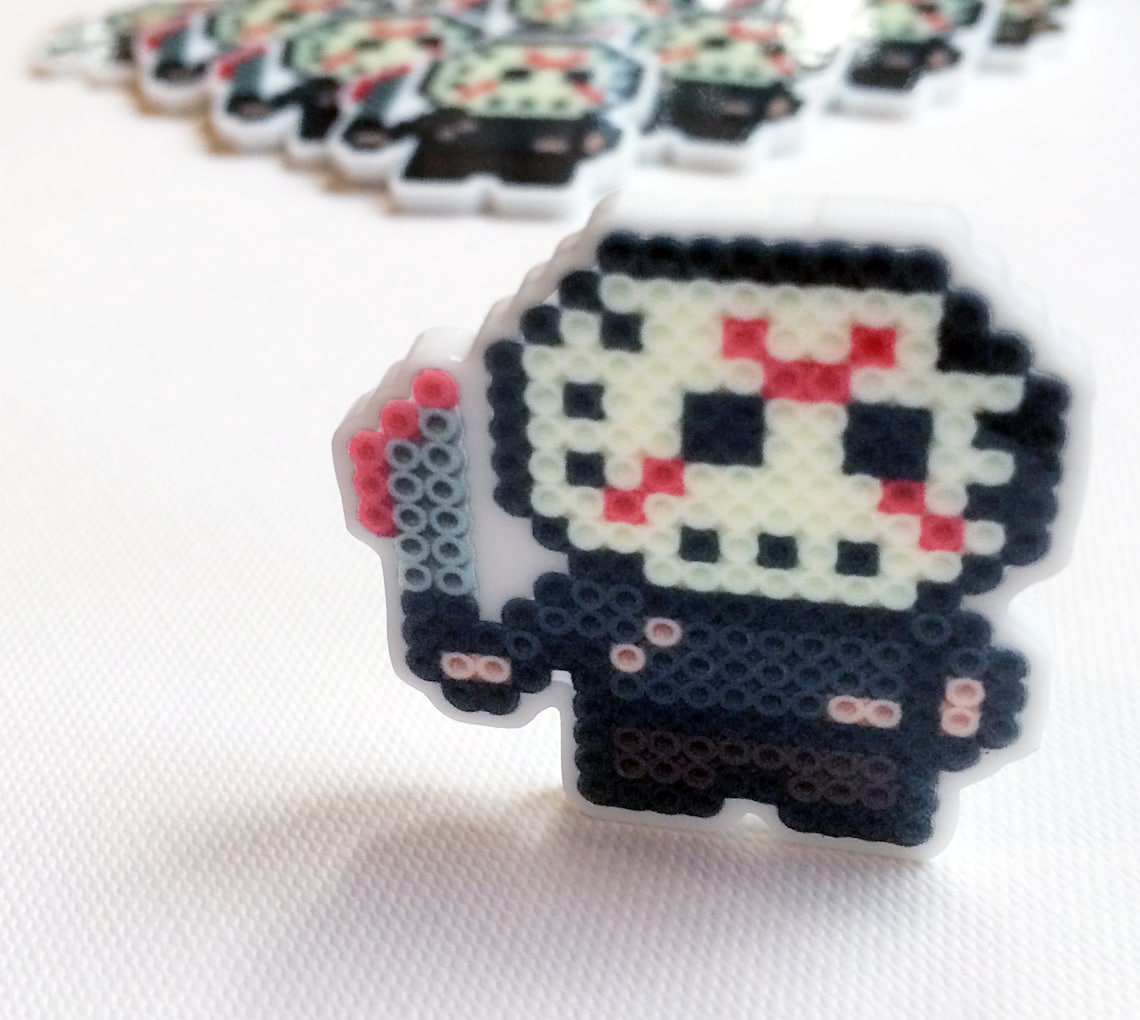 Jason 8-bit Lapel Pin 8 Bit Horror Geekery Pixel Art - Etsy
