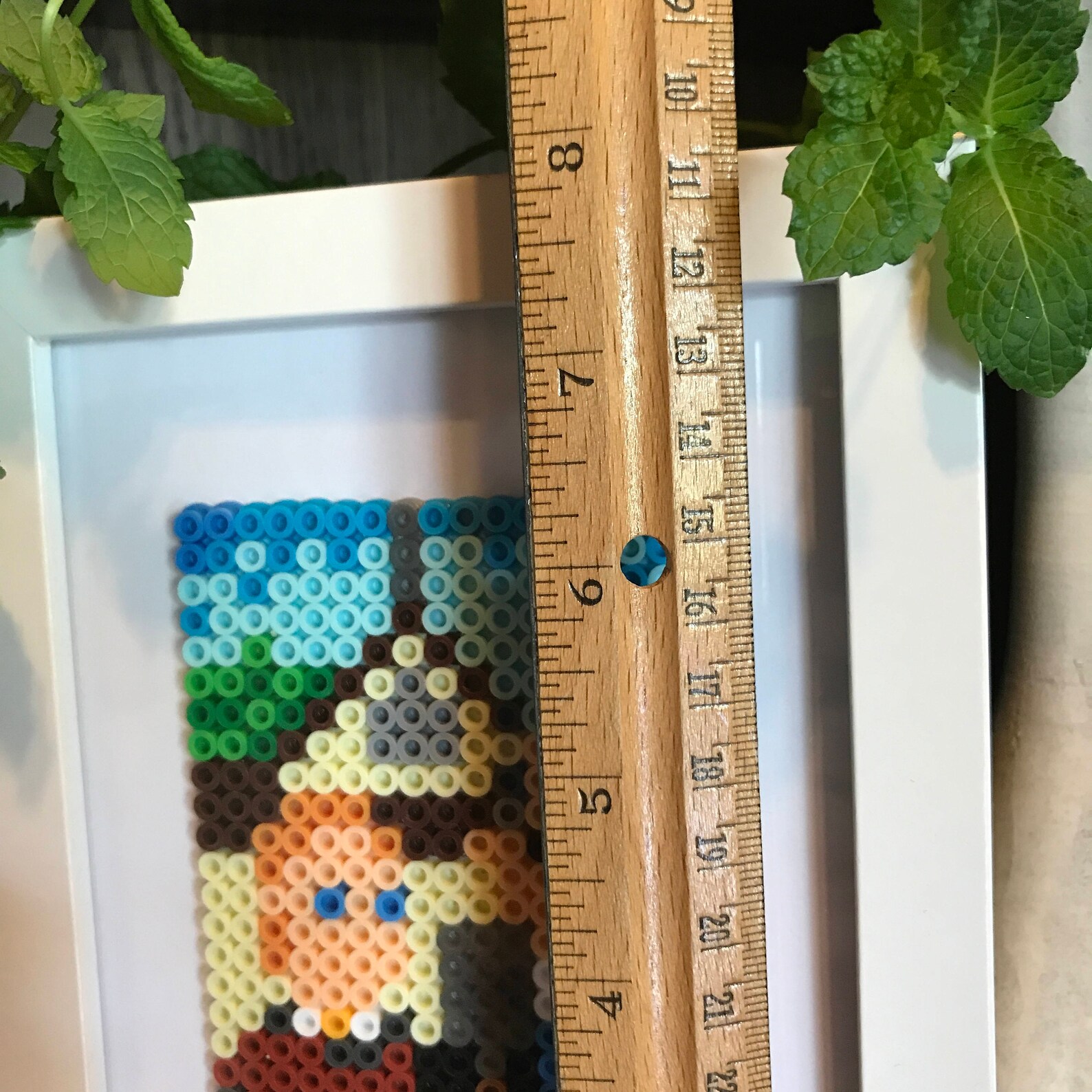 American Gothic Perler Bead Framed Art Grant Wood 8 Bit Art - Etsy