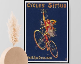 Clever Cycles, La Meilleure Machine Francaise Poster, Bicycle, Vintage ...