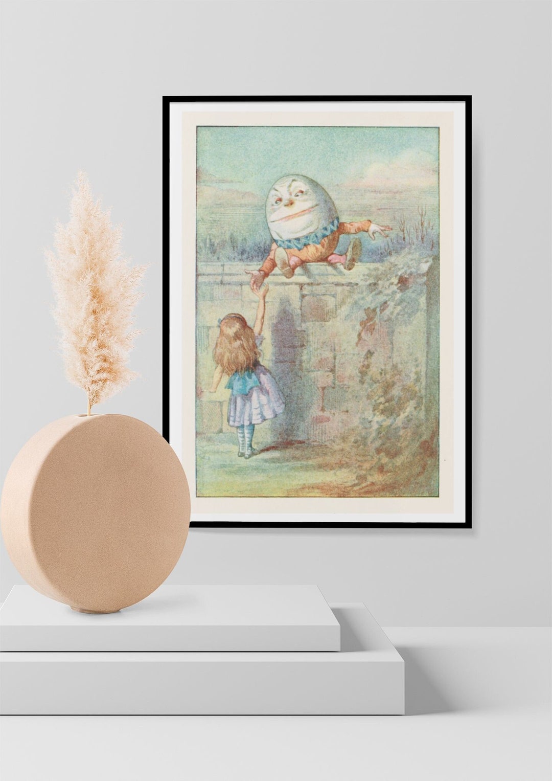 Alice in Wonderland Humpty Dumpty 1911 Classic Painting Photo Poster ...