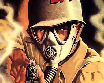 Ww2 Gas Mask Poster