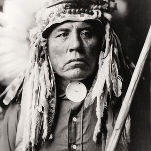 Edward Curtis, Curley-apsaroke Native American Indian Print, Wall Art ...