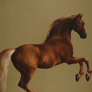 George Stubbs Whistlejacket Horse Poster, Vintage Reproduction Animal ...
