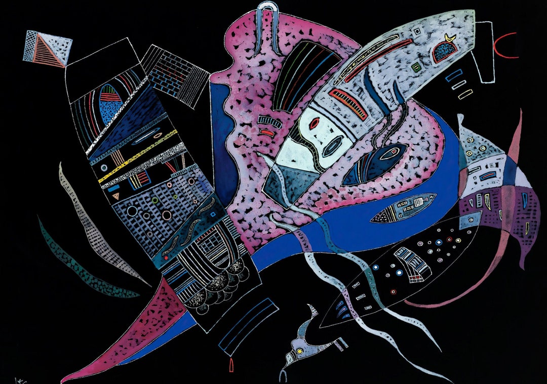 Wassily Kandinsky Print, Vintage Poster, Abstract Art - Concentre 1937 ...