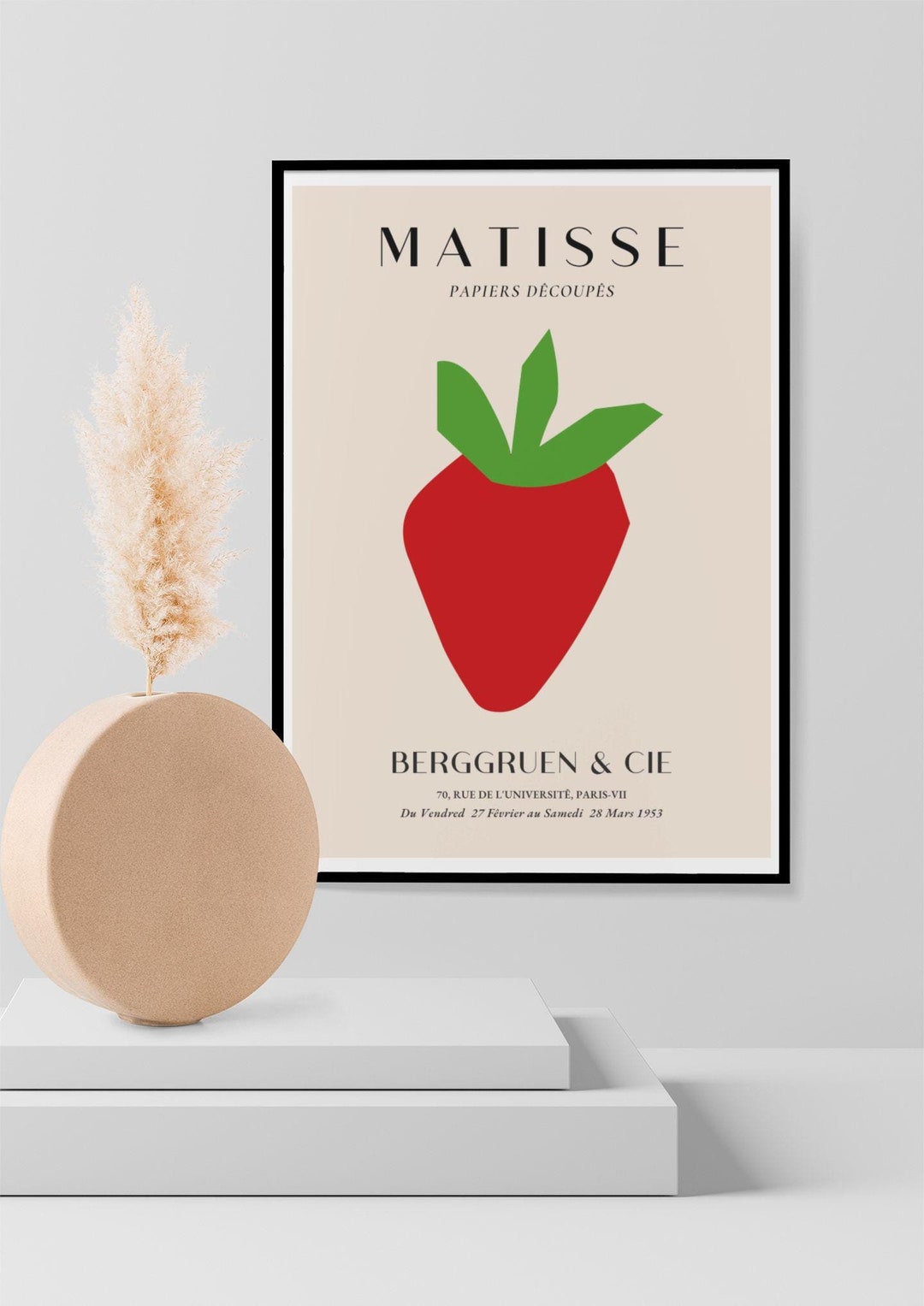 Matisse Strawberry Print Wall Art Print Vintage Art Poster Henri ...