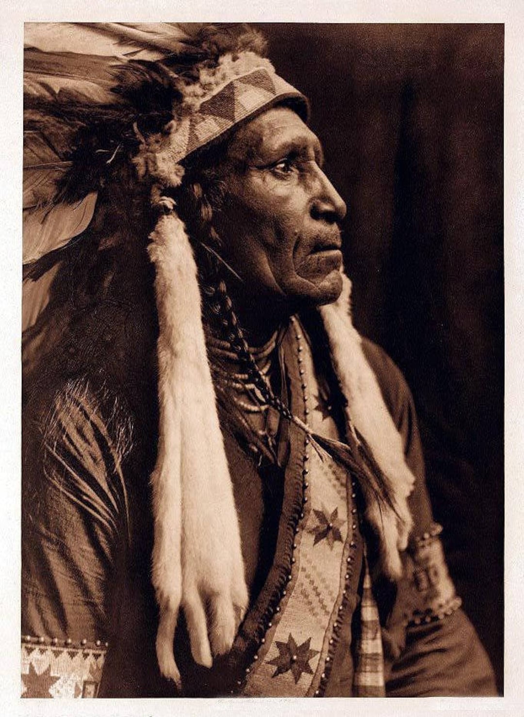 Chief Raven Blanket, Native American Indian Print, Wall Art ...