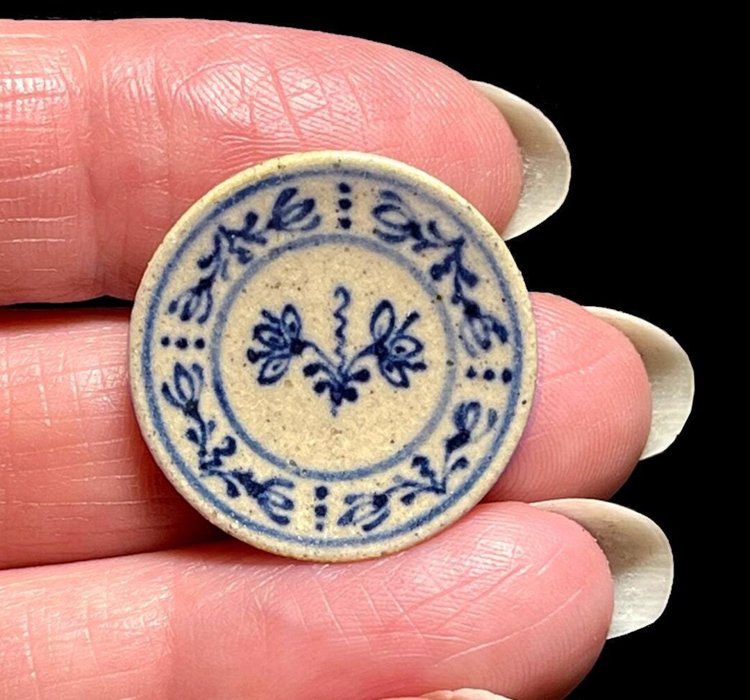 IGMA Jane Graber Pottery - Pretty Floral Plate - Dollhouse Colonial ...