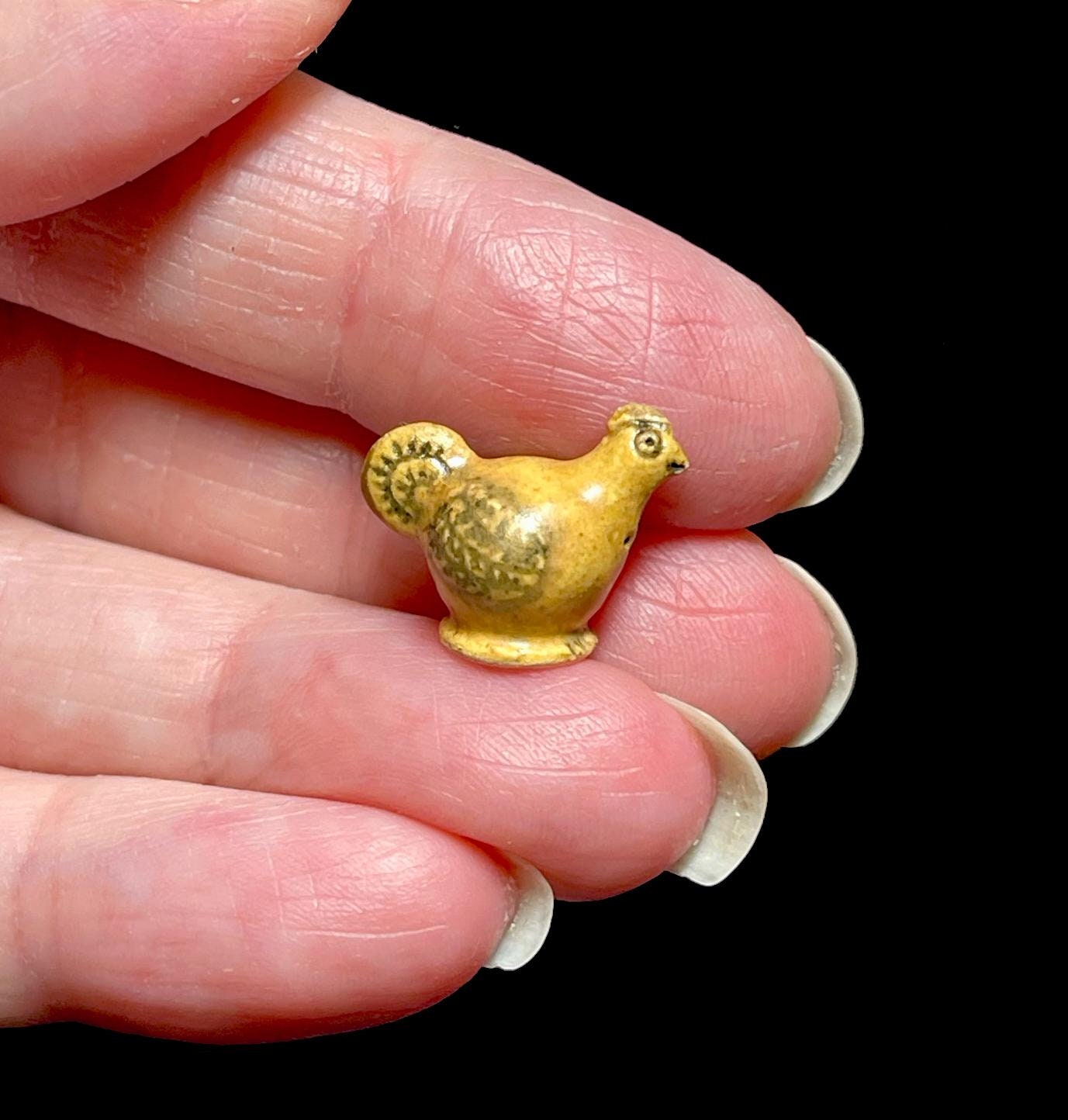 IGMA Jane Graber Pottery HTF Cute Hen Shaker dollhouse Colonial ...