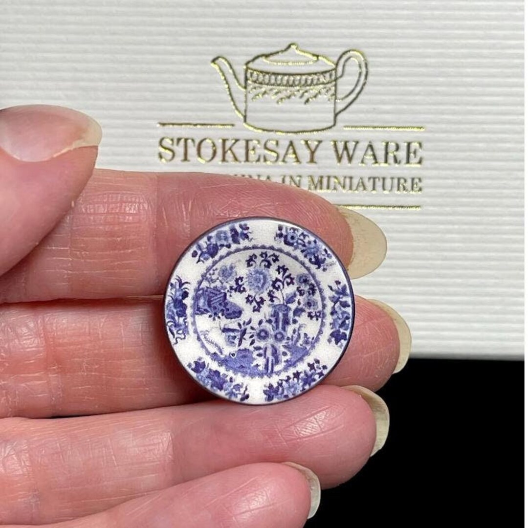 IGMA Pottery - Genuine Blue Stokesay Ware Plate From London UK - Rare ...