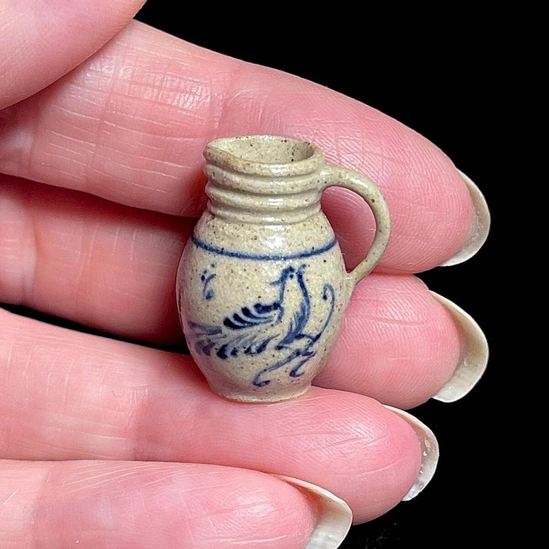 IGMA Jane Graber Pottery - Pretty Bird Pitcher - Dollhouse Colonial ...