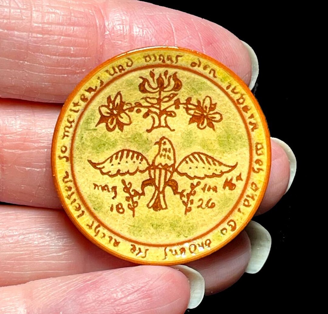 IGMA Jane Graber Pottery - Very Rare Large Eagle Plate - Dollhouse ...