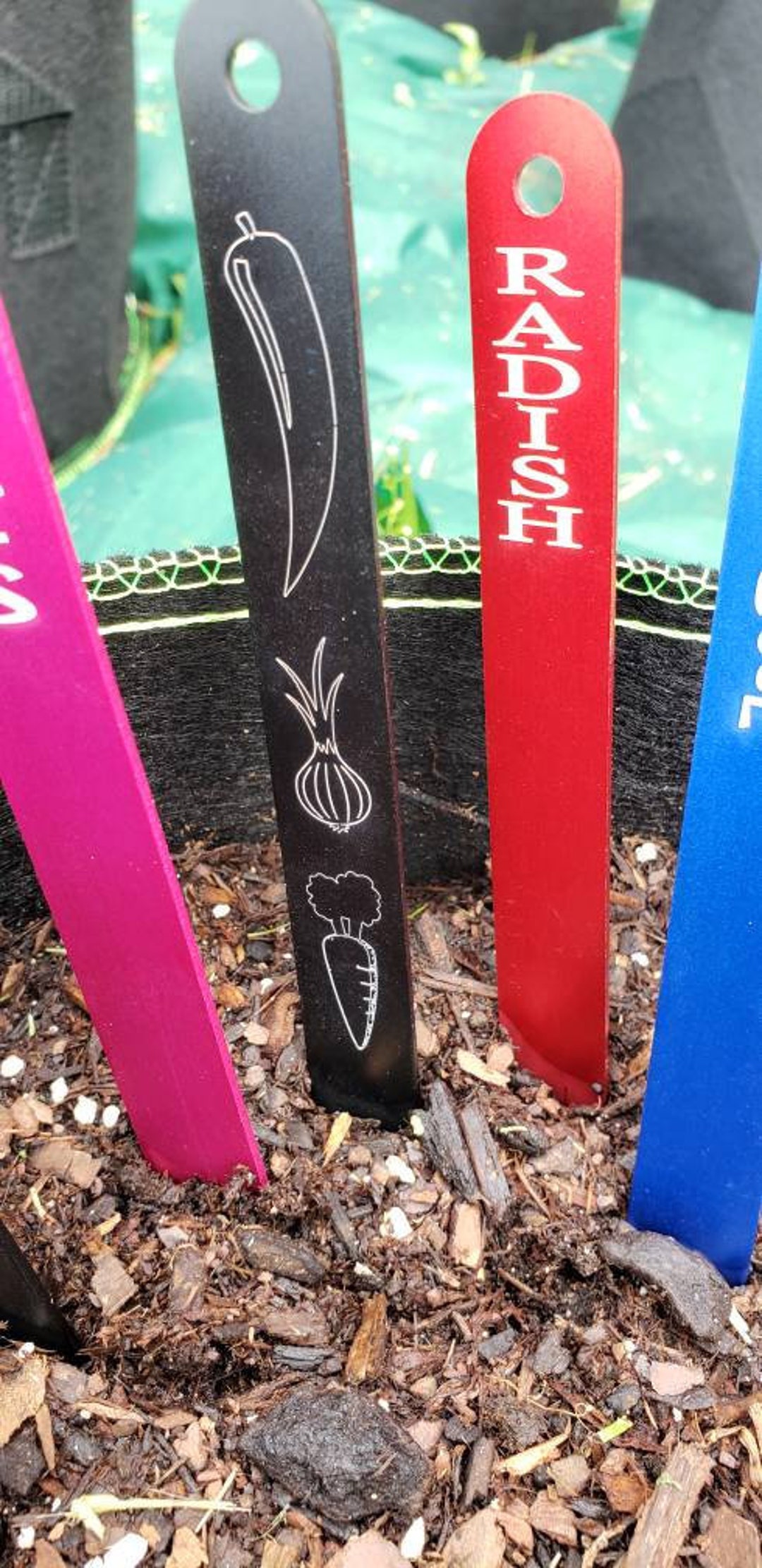 Set of Garden Plant Name Stakes for Plant Identification Personalized ...