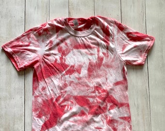 Bleached Red Shirt | Etsy