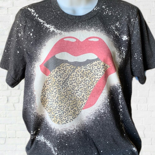 Red Lips Leopard Print Tongue T Shirt Fashion Lover Shirt - Etsy
