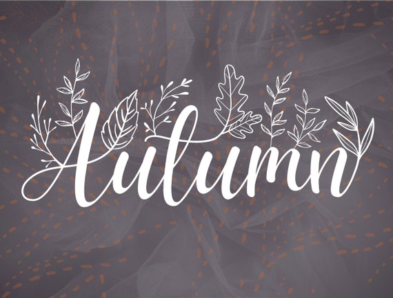Autumn SVG PNG Autumn Fall Sign PNG Fall Quote Cut File - Etsy