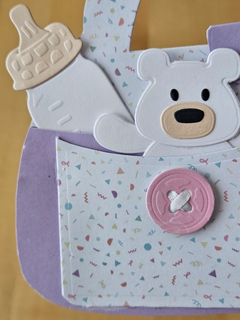 New Baby Girl Card. New Baby Girl Handmade Card . It's a Girl . - Etsy