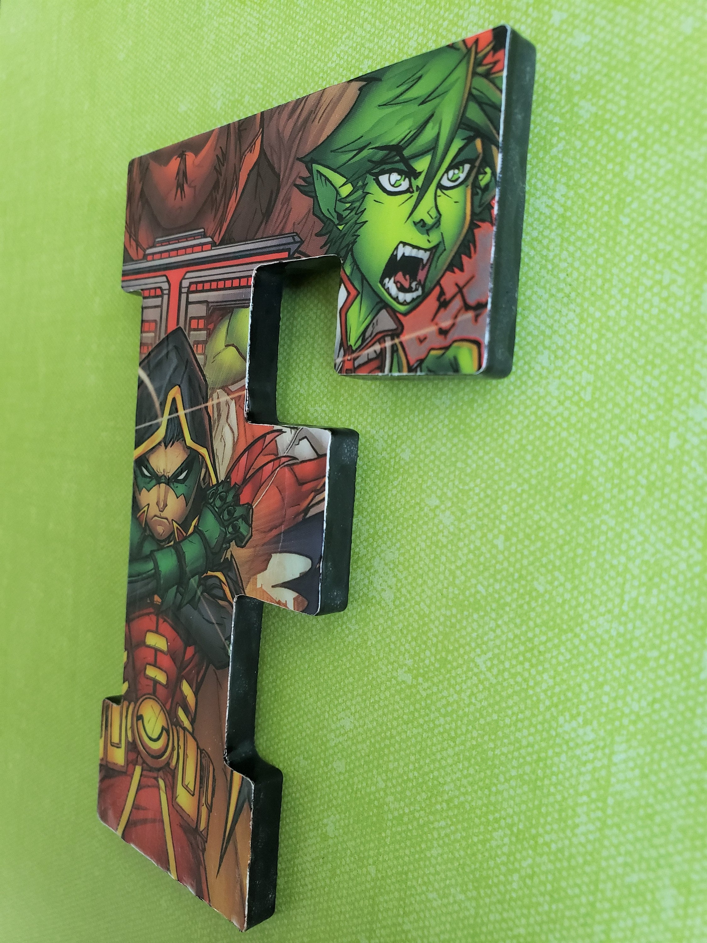 DC Teen Titans Wooden Comic Book Letter (5.5 In.) - F, J, & Y ONLY ...