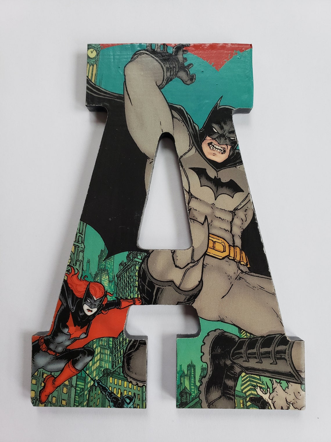 Batman Wooden Comic Book Letter (5.5 In.) - A ONLY - Ready to Ship! - Etsy