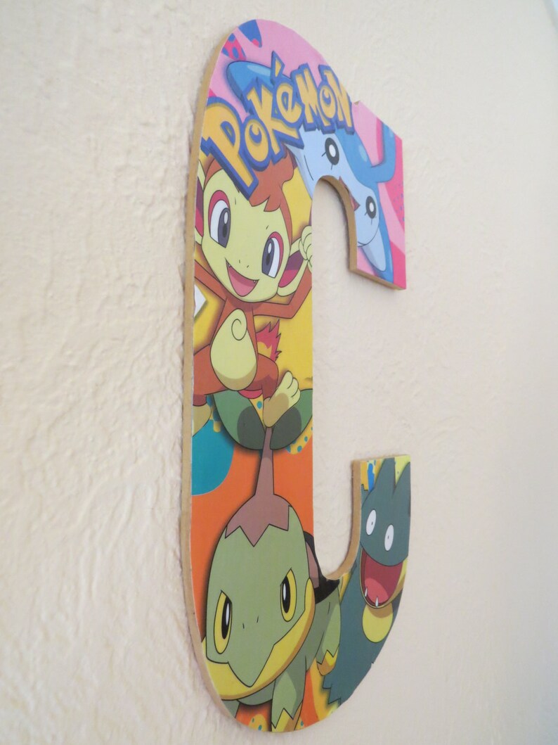 Pokemon Letter 13 In. C ONLY Ready to Ship - Etsy