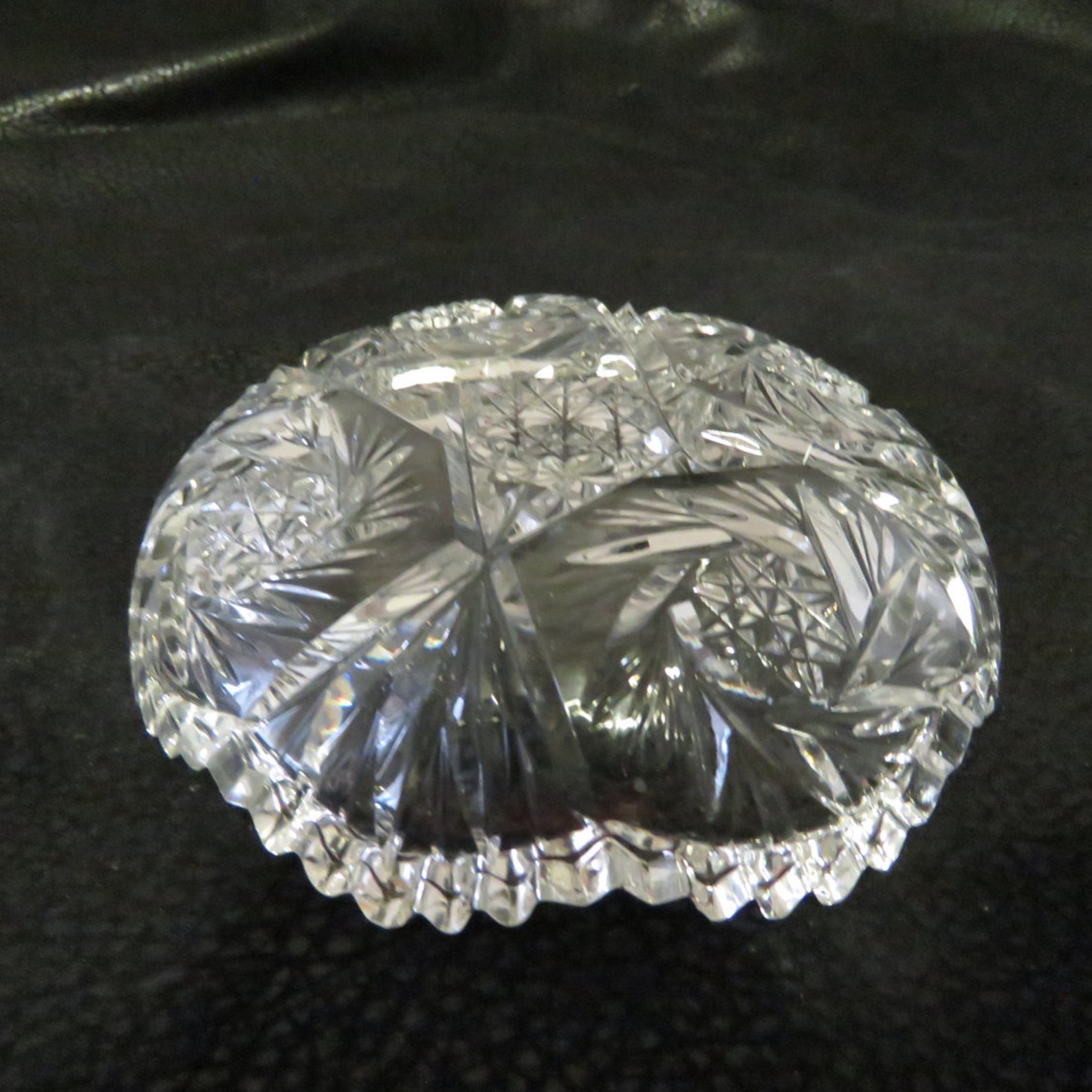 Cut Crystal Glass Dish Possible Bleikristal Crystal 5 Wide 1 Tall Dish ...