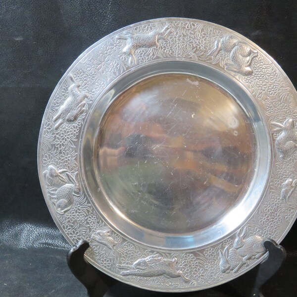 Arthur Court Bunny Rabbit Tray - Etsy