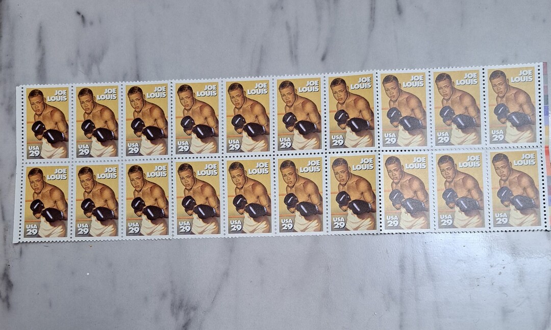 1993 Joe Louis Opened Pack of 20 29cent Stamps-excellent Condition-free ...