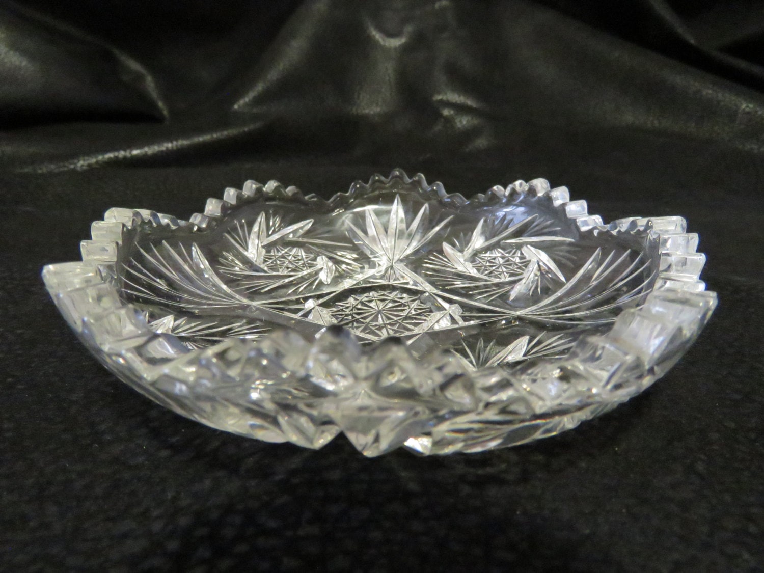 Cut Crystal Glass Dish Possible Bleikristal Crystal 5 Wide 1 Tall Dish ...